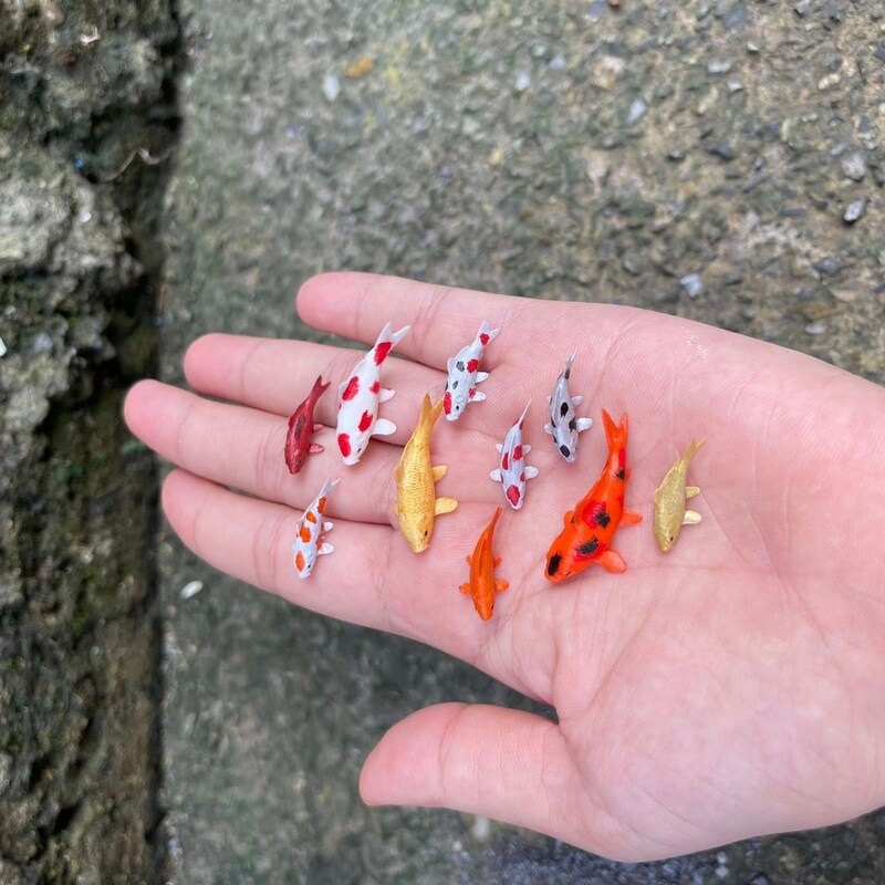 Mini Koi Figurines - Etsy