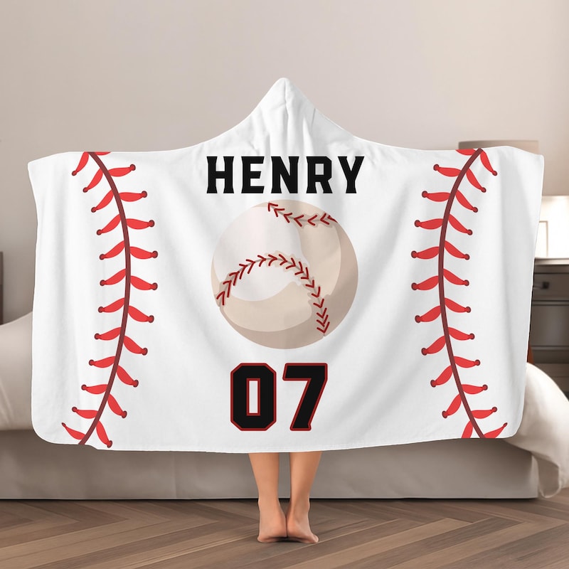 Personalized Baseball Blanket - Etsy