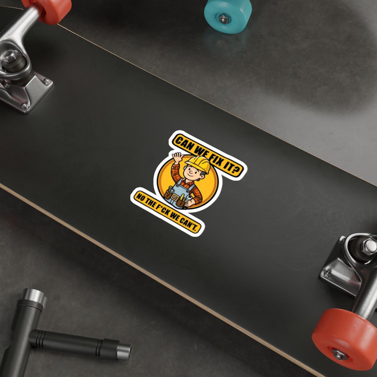 Bob the Builder - Repair Humor Die-cut Stickers, Funny Office Decor ...
