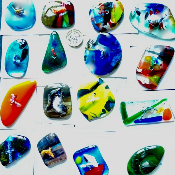 Fused Glass Buttons - Etsy