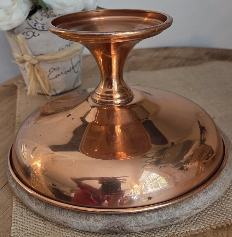 Vintage Coppercraft Guild Pedestal Compote Dish | Mid-century Solid Copper Candy Dish | Rustic ...
