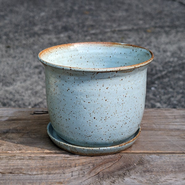 Blue Flower Pot - Etsy