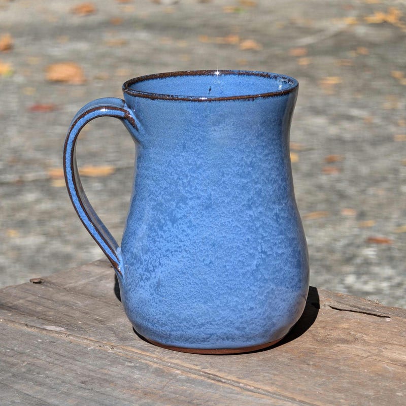 Blue Pottery Mugs - Etsy