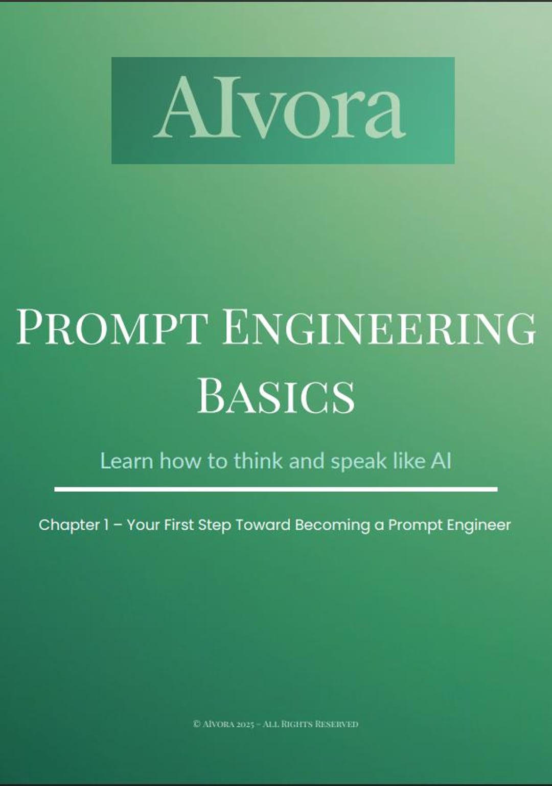 Prompt Engineering Basics – English (PDF Course, 21 Pages) | AI Prompt ...