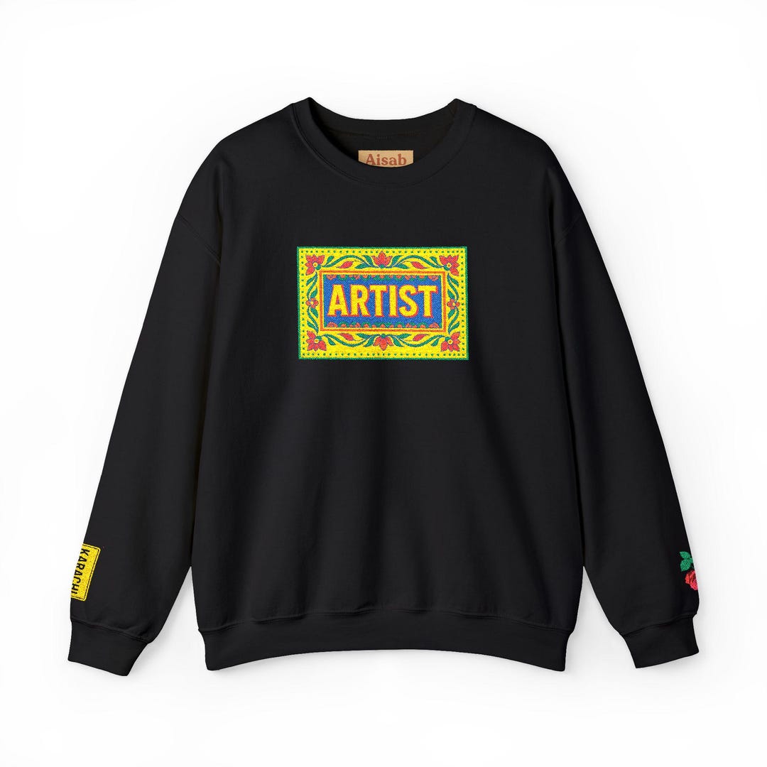 Karachi Pakistani Truck Art Artist Sweatshirt, Pakistani Art Crewneck ...
