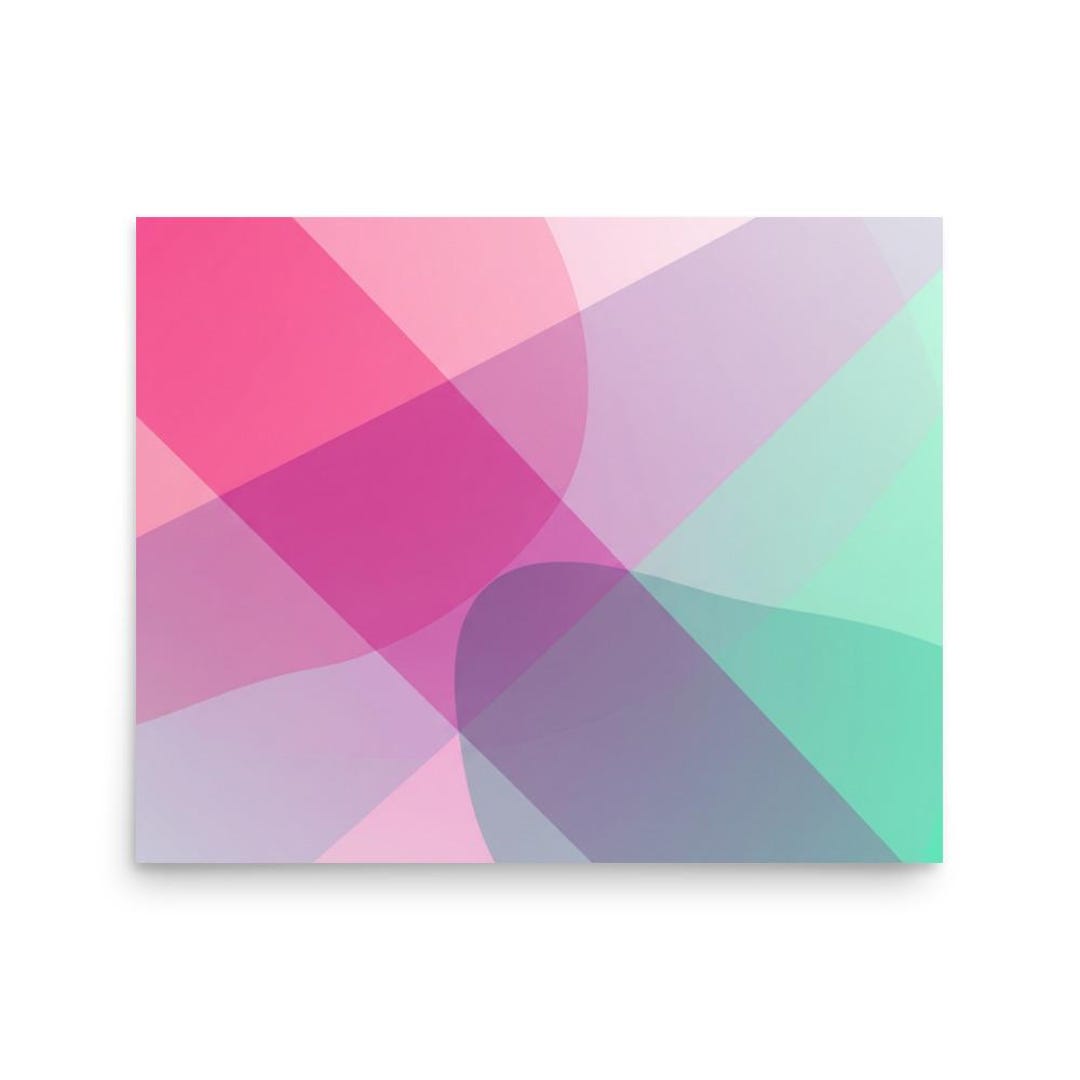 Pastel Geometry Dreams Abstract Poster - Etsy