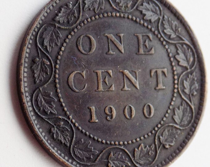 1900 Victorian Era Canadian Penny / One Cent / Queen Victoria - Etsy