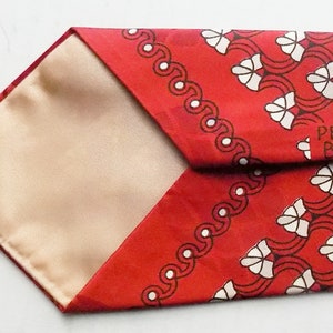 1940s Art Deco Wide Satin Necktie / Persian Border / Swing / Rockabilly ...