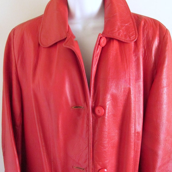 1950s Red Car Coat - Etsy