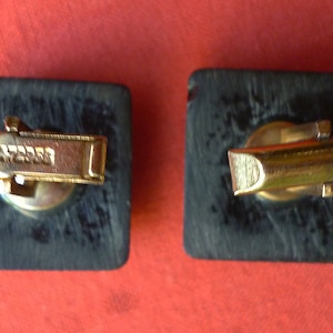 1950's Rockabilly Cowboy Western Cufflinks- Lucite-cowboy Boots-gold ...