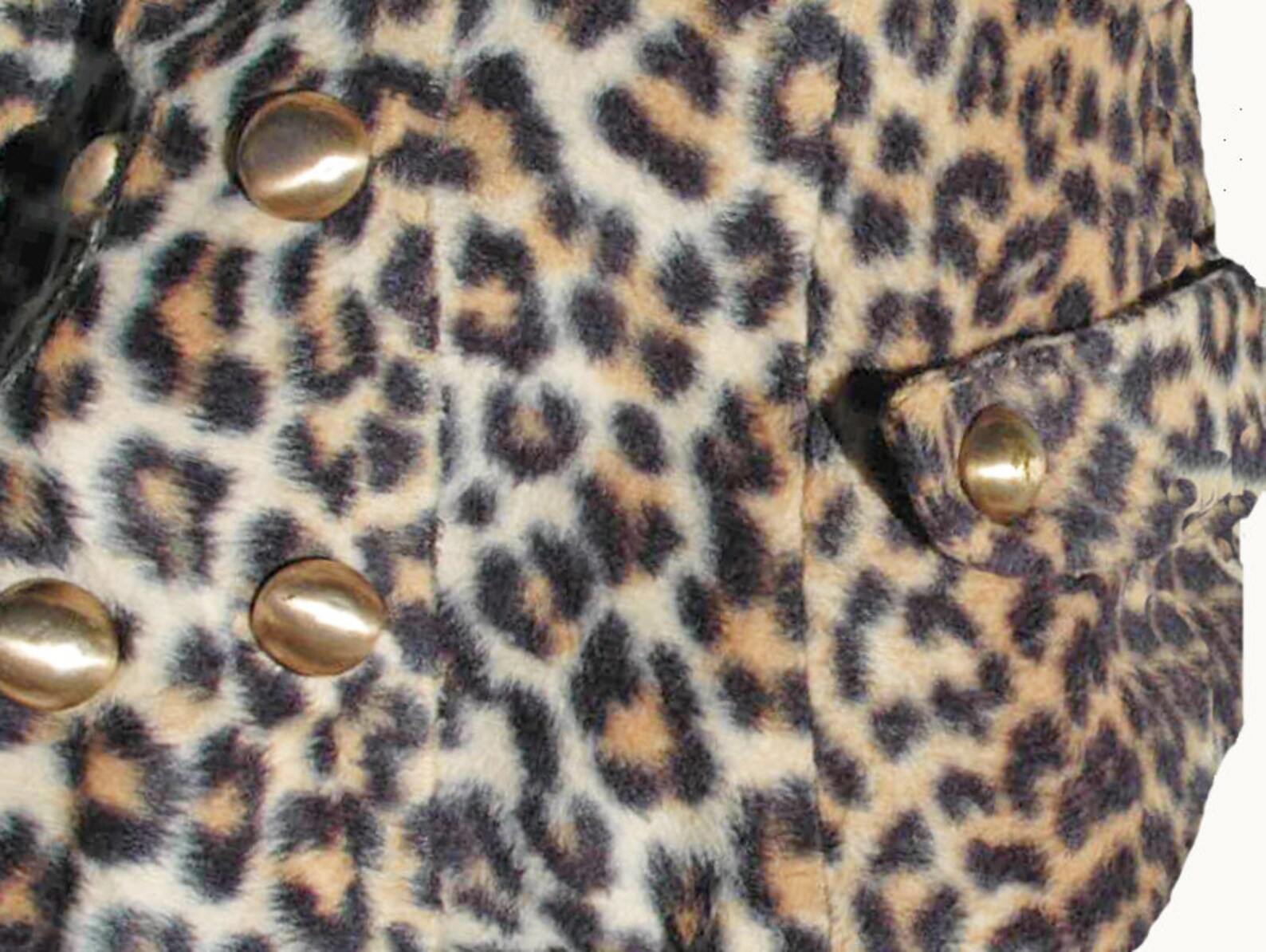 1960s Bombshell MOD Hand Made Fake Leopard Fur Jacket and Matching Vest ...