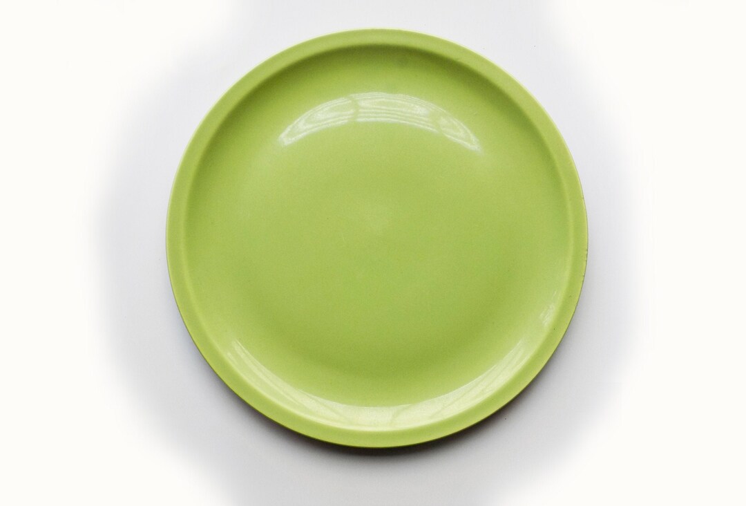 1950s 12" Lime Green Chop Platter, Serving, MCM, Atomic, Chartreuse ...
