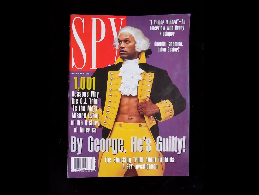 RARE 1995 SPY Magazine / O.J. Simpson Cover and Story / Mint Condition ...