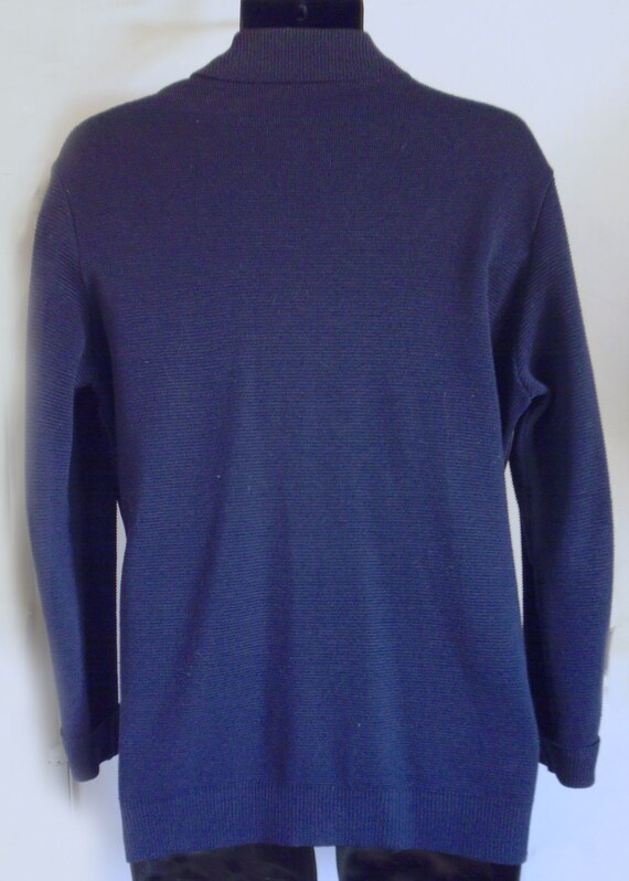 1970s Rare Italian Knit sweater with leather front / … - Gem