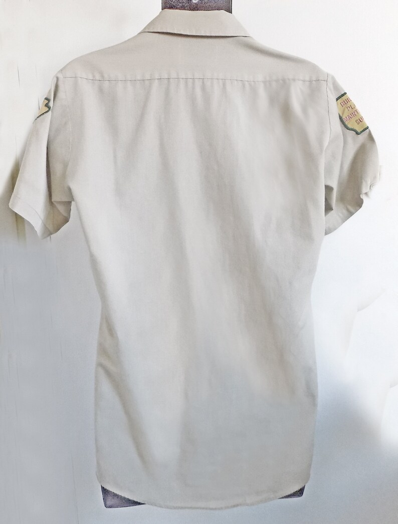 1960s-70s Arkansas Forestry Tan Work Shirt / M / Short Sleeves - Etsy