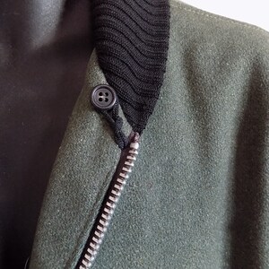 1950s CLICKER Car Club Coat by LAKELAND, Great Condition, Olive Green ...