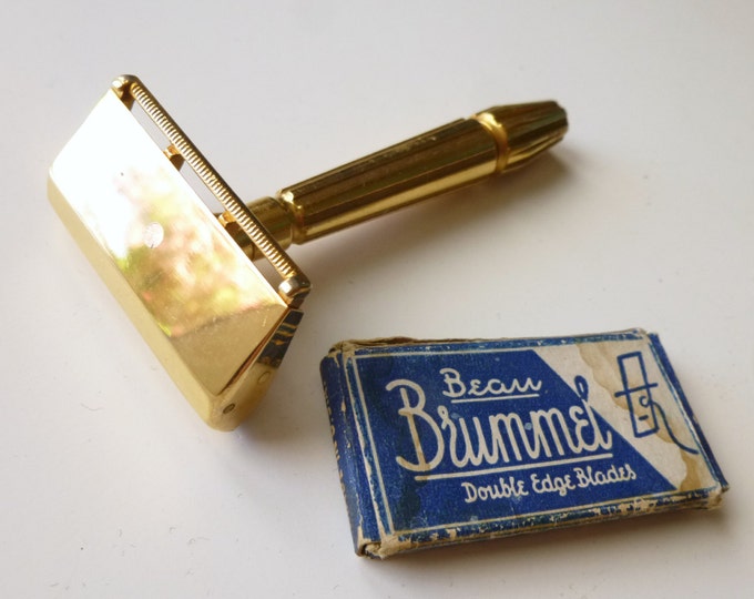 1950's Gem Micromatic "bullet" Single Edge Razor With Double Edge ...