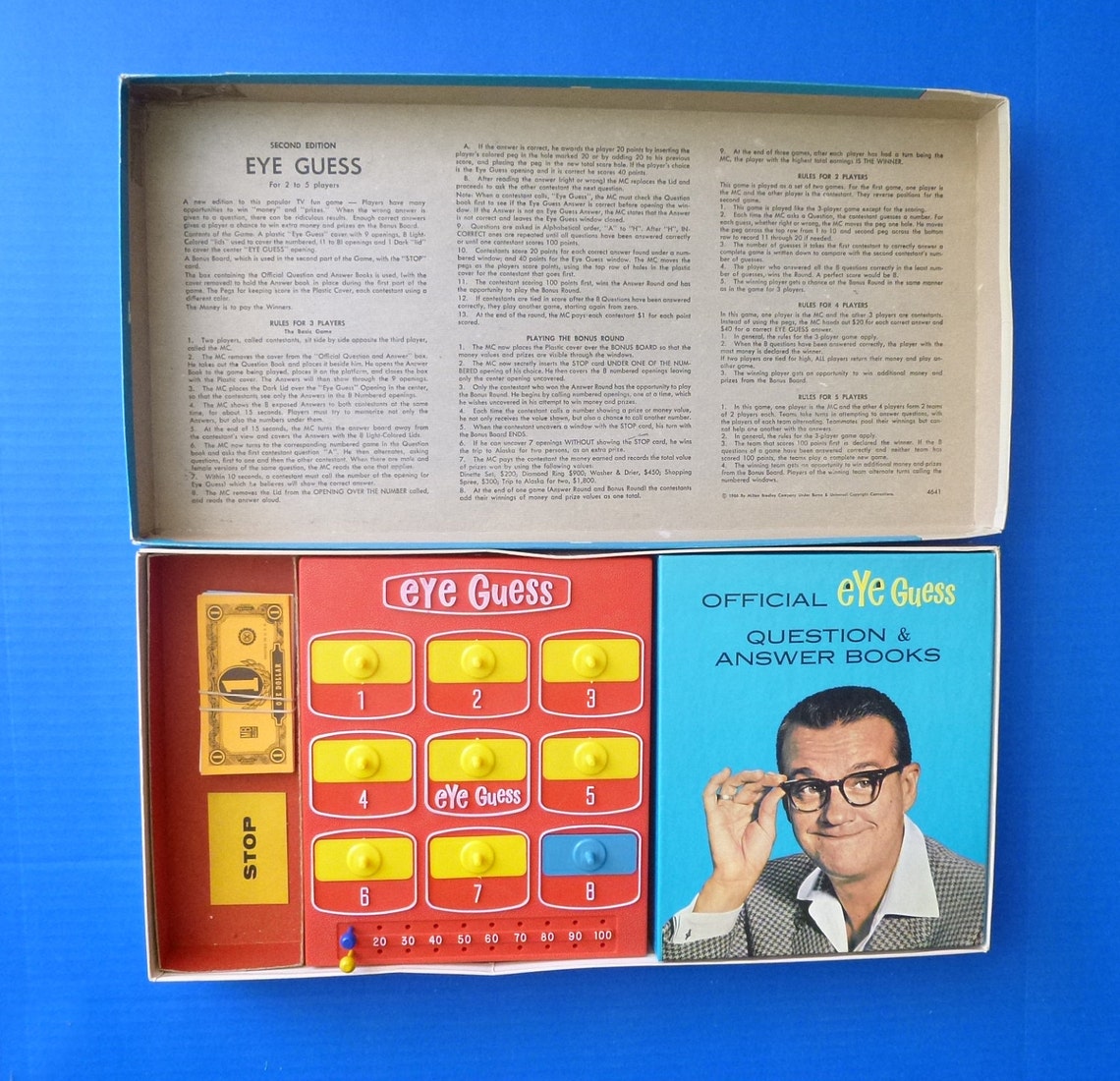 1966 EYE GUESS TV Quiz Show Board Game by Milton Bradley, Christmas ...