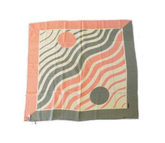 1960s MOD silk designer scarf by RODIER, made in Fran… - Gem