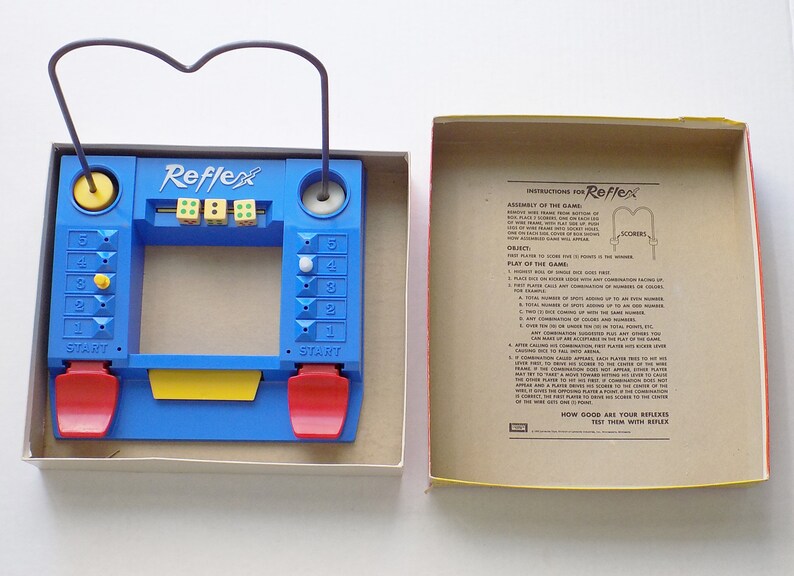 1966 REFLEX Game / 1960s / Physical Reaction / Incomplete Game - Etsy