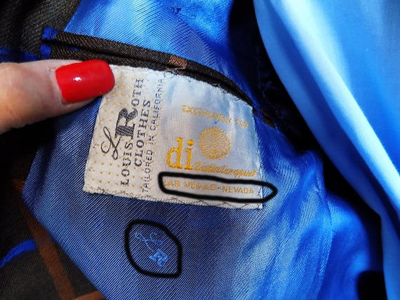 Rare 1970s Louis ROTH, Las Vegas label, Brown and Blu… - Gem