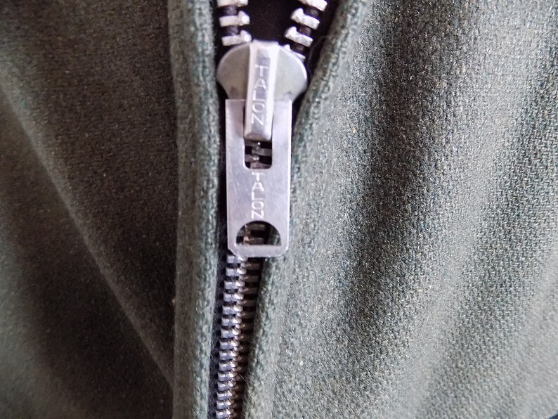 1950s CLICKER Car Club Coat by LAKELAND, Great Condition, Olive Green ...