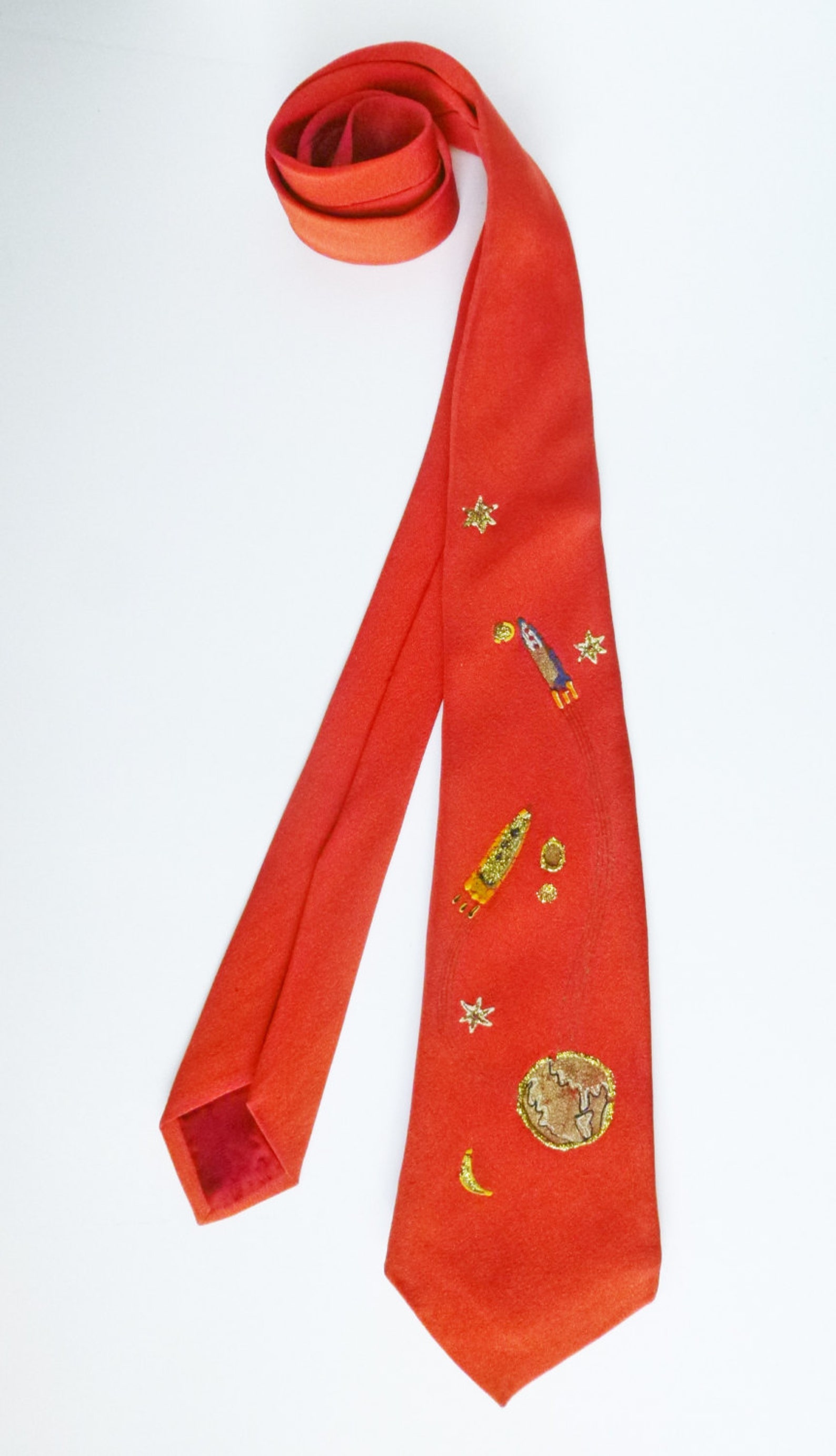 REDUCED 1940s-50s Space Age Steampunk Hand Painted Rocket | Etsy