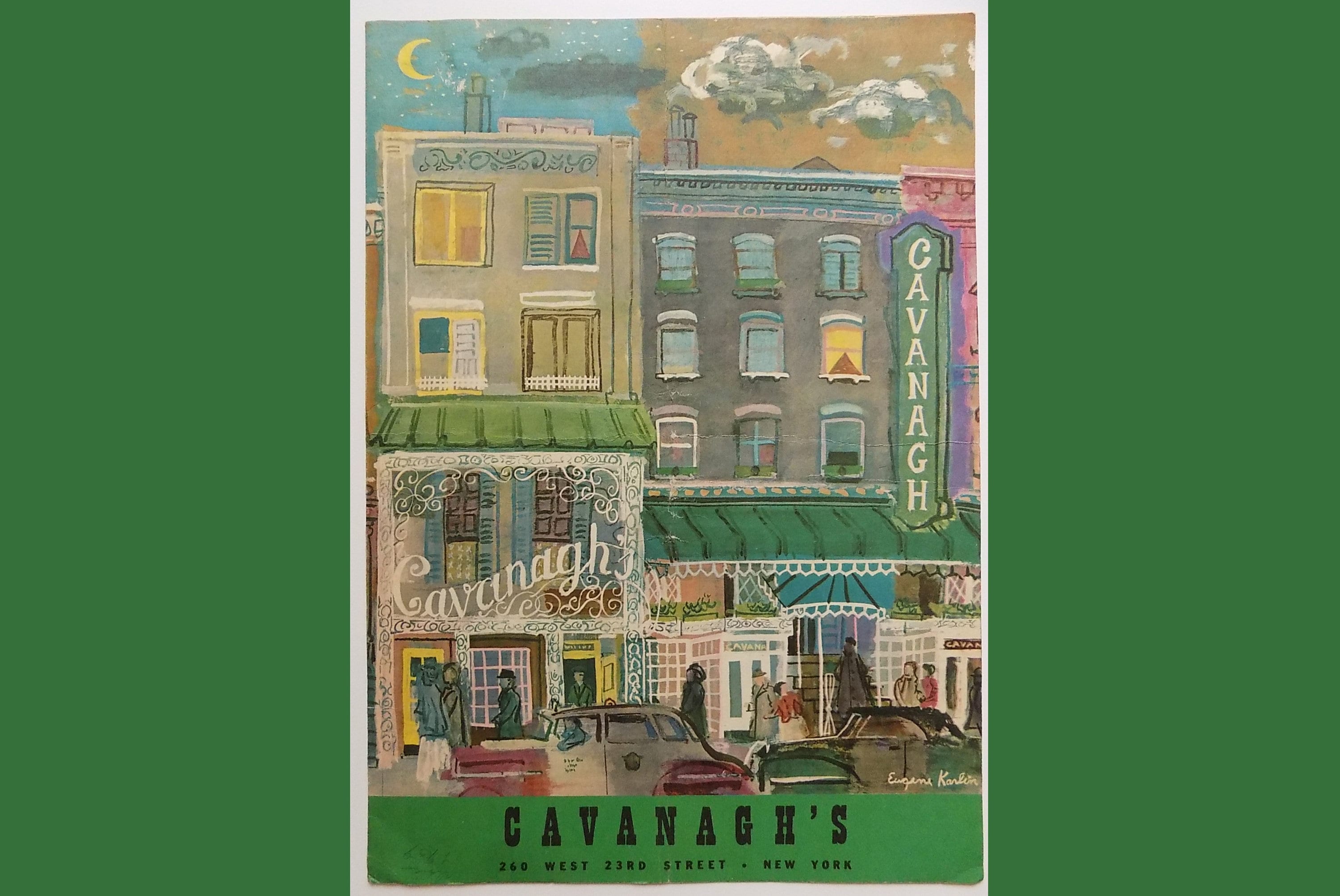 Original 1959 Menu From Cavanagh's Restaurant, West 23rd St, NYC, Cover ...