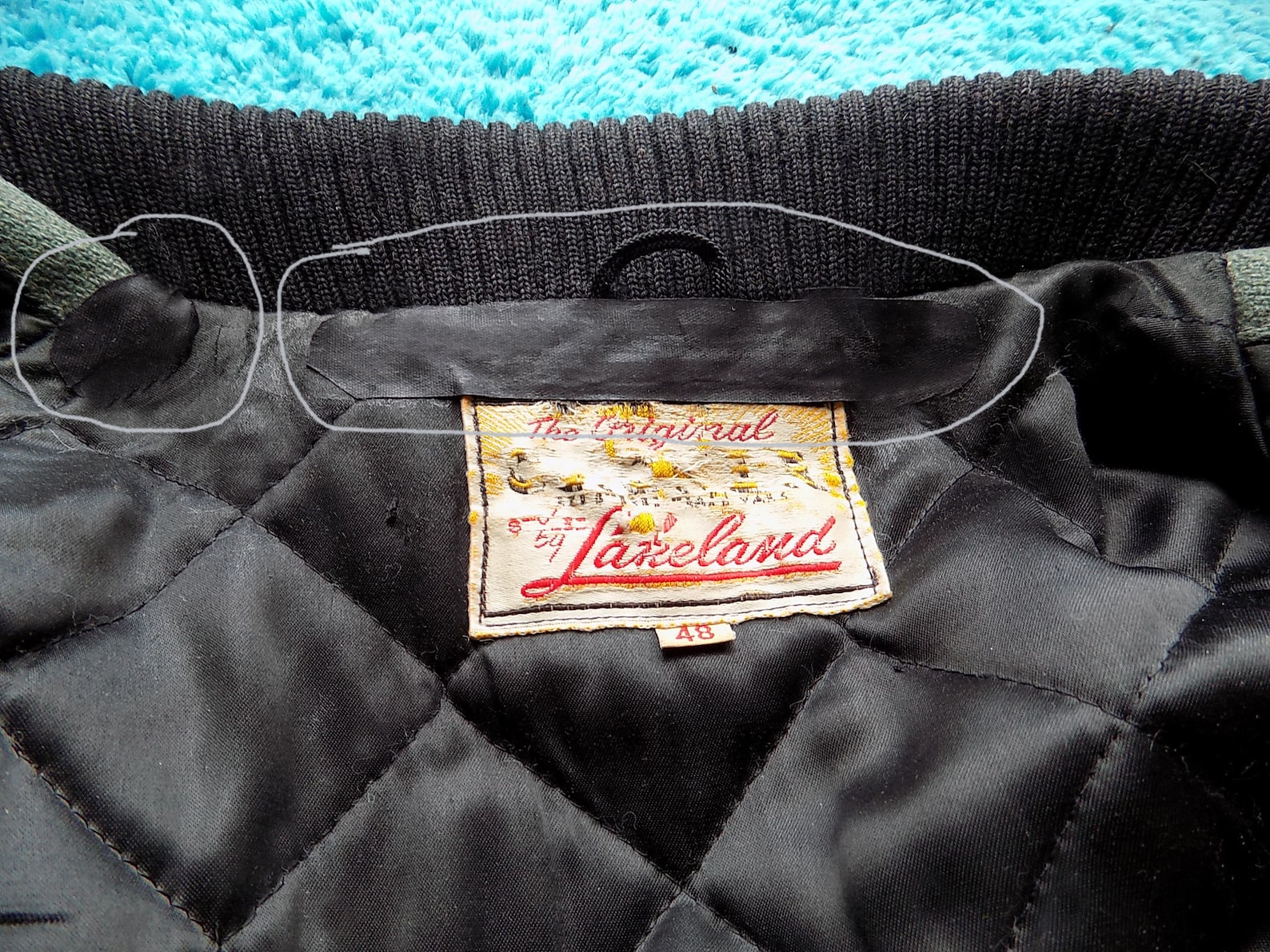 1950s CLICKER Car Club Coat by LAKELAND, Great Condition, Olive Green ...