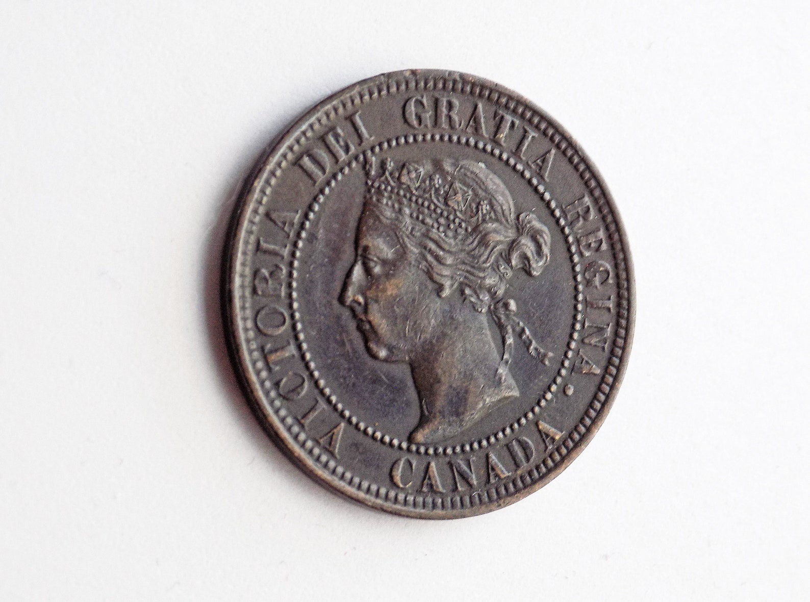 1900 Victorian Era Canadian Penny / One Cent / Queen Victoria | Etsy