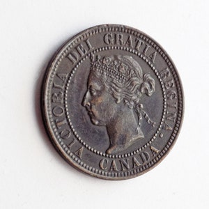 1900 Victorian Era Canadian Penny / One Cent / Queen Victoria - Etsy