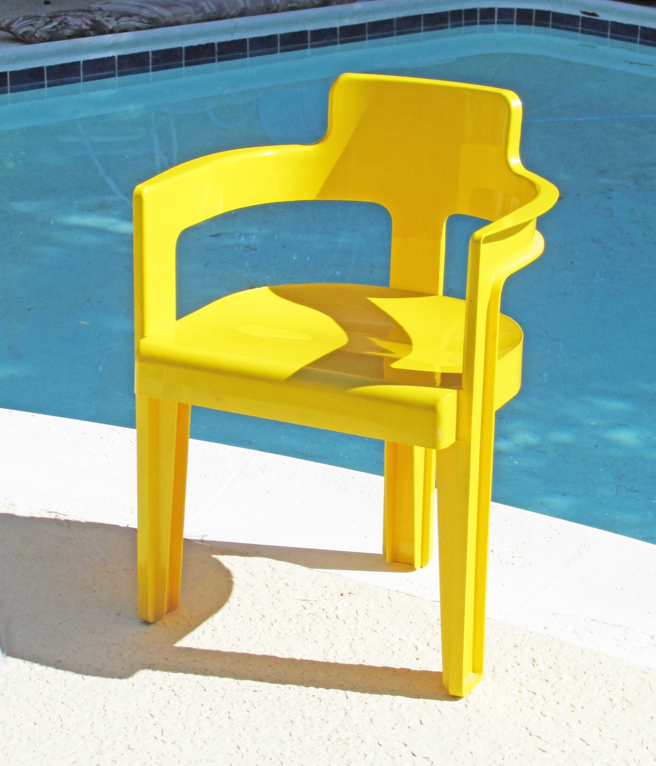 1960s-70s Rare SYROCO MOD Plastic Yellow Chair - Etsy