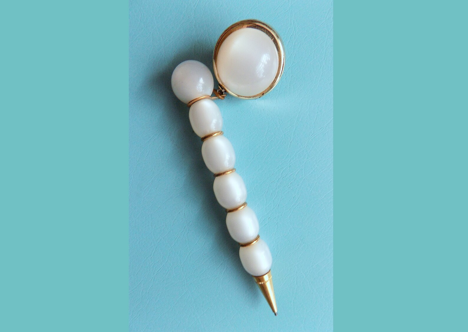1960's Fake Pearl Retractable Mechanical Pencil Brooch / | Etsy