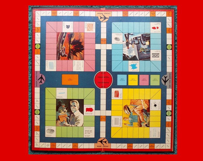 1950s Original THE F.B.I. Game Board / Board Only / Near Mint ...