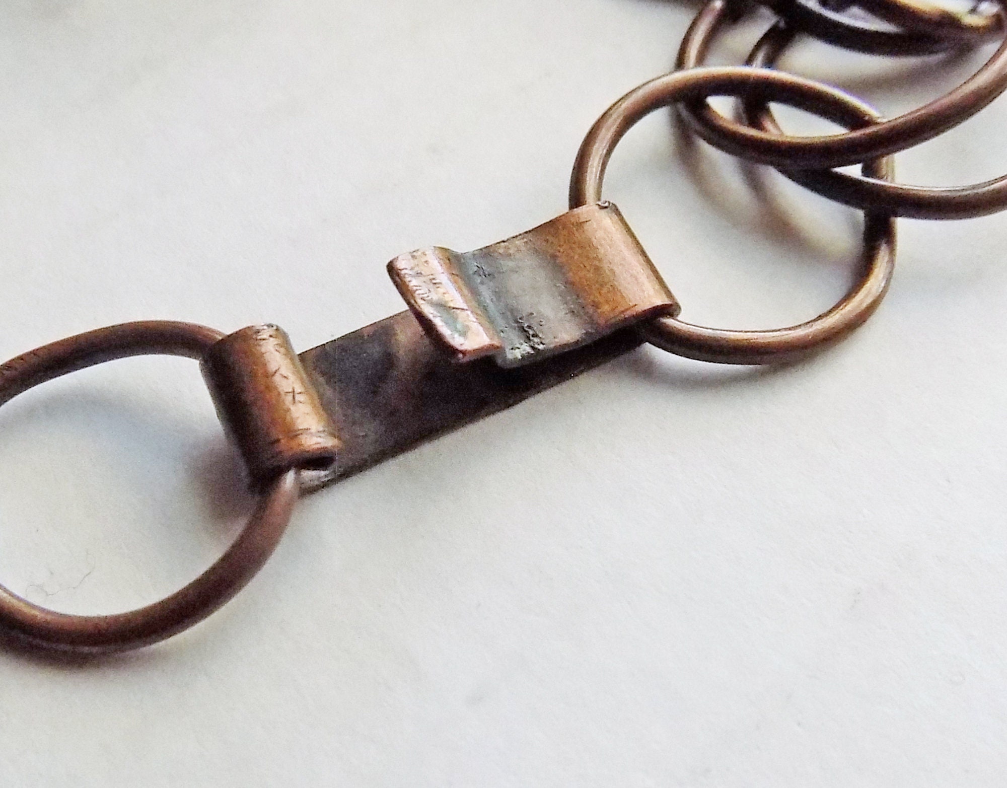 1950s-60s Beatnik Boho Artist Studio Copper Necklace / | Etsy