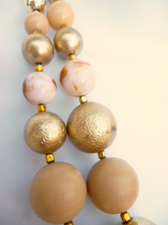 1950's Atomic Bead Necklace and Matching earrings set… - Gem