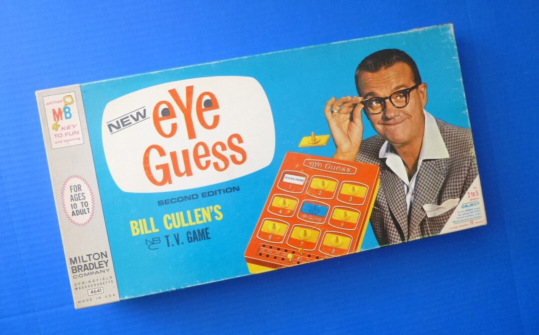 1966 EYE GUESS TV Quiz Show Board Game by Milton Bradley, Christmas ...
