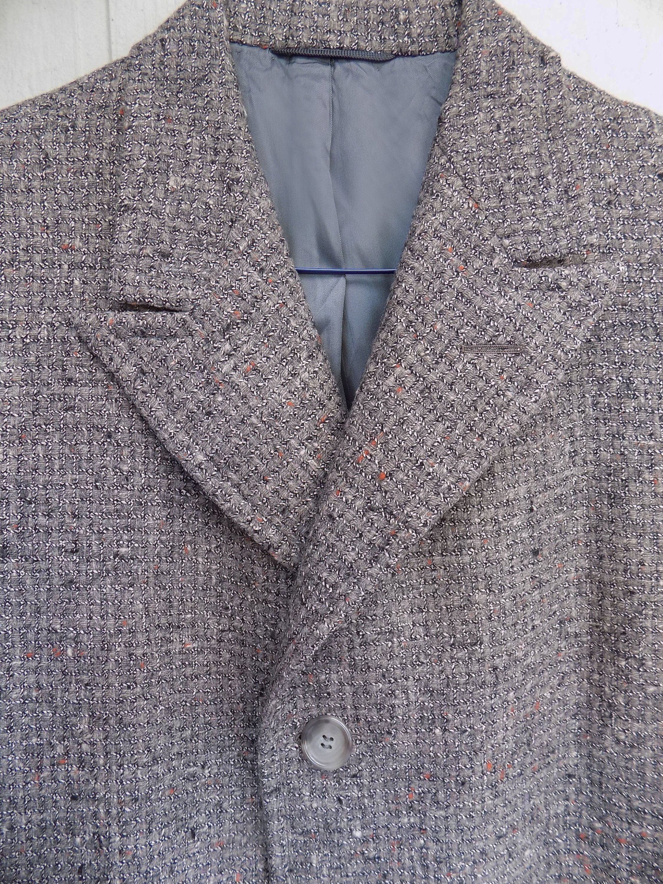 1955 Atomic Man's Grey Nubby Wool Tweed full-length | Etsy