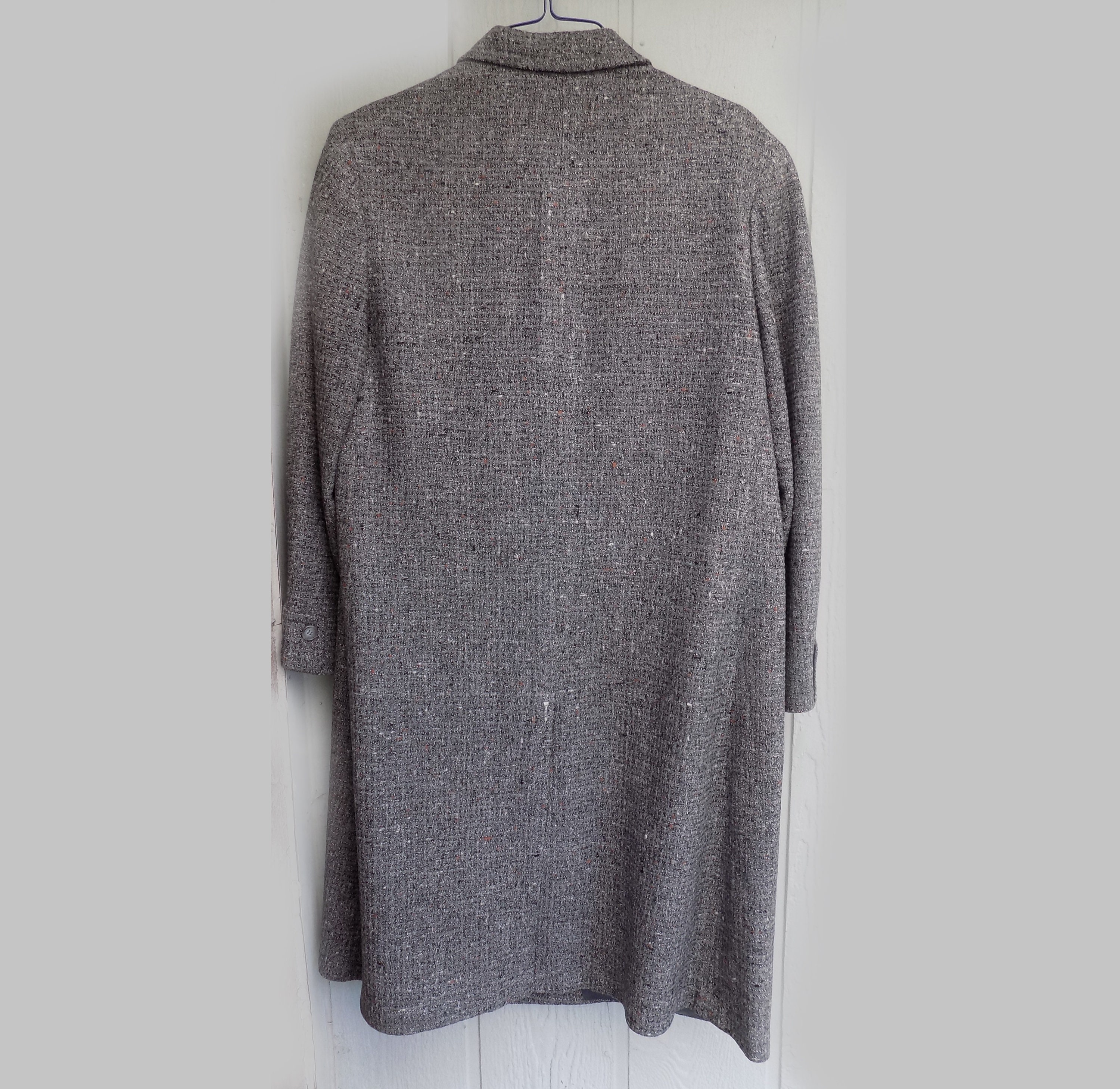 1955 Atomic Man's Grey Nubby Wool Tweed Full-length - Etsy