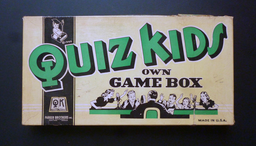 1940 Quiz Kid Board Game to Test Your General Knowledge of the Day. by ...