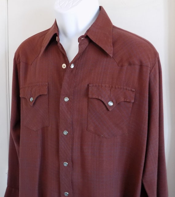 1970s Rockabilly Western shirt H and C Ranchwear (Lon… - Gem