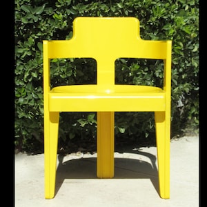 1960s-70s Rare SYROCO MOD Plastic Yellow Chair - Etsy