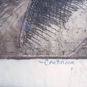 1974 Etching by Activist Artist Sonia Simmons, Called "continuum" - Etsy