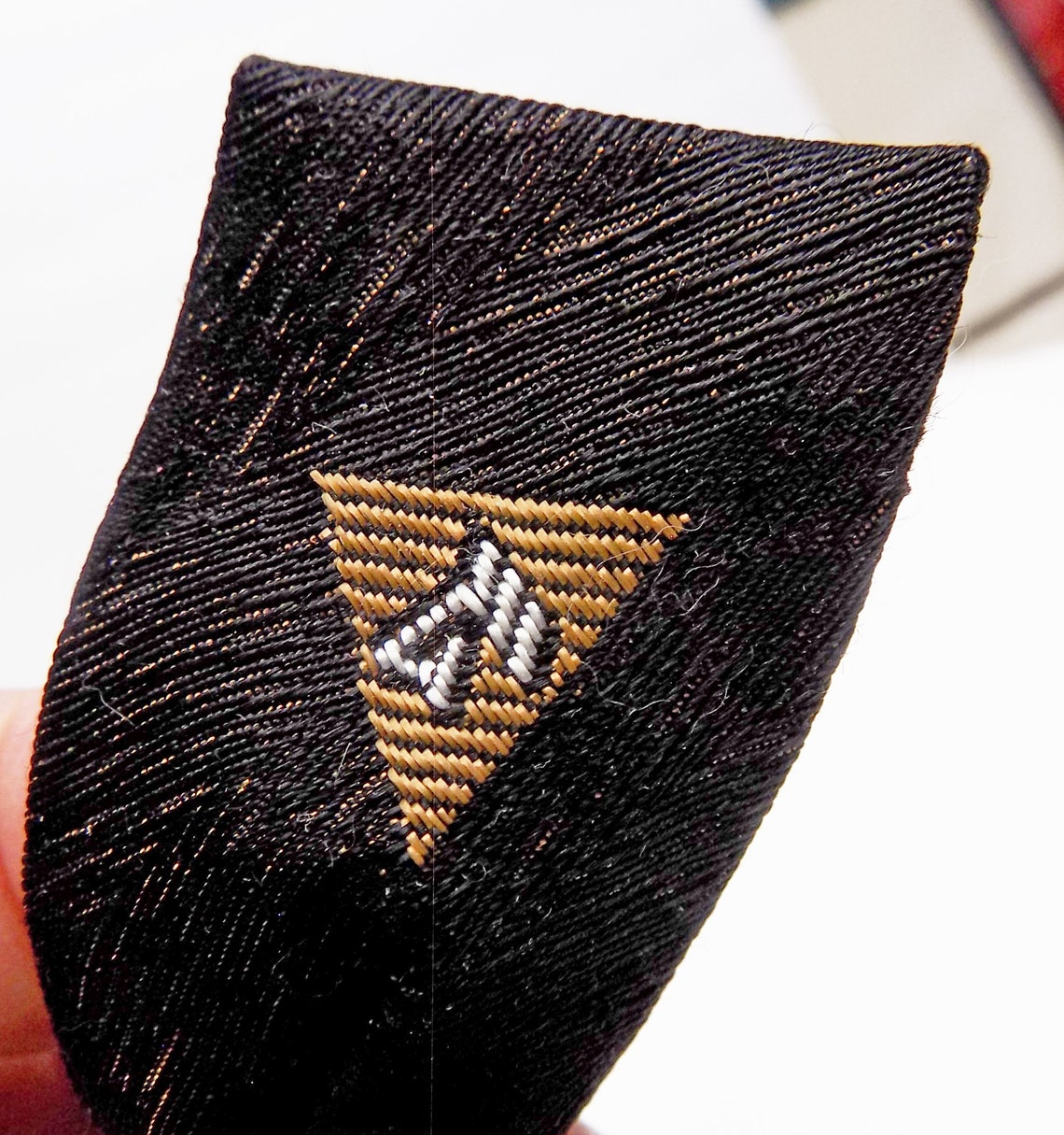 1950s Atomic Skinny Bow Tie With Embroidery and Texture / - Etsy