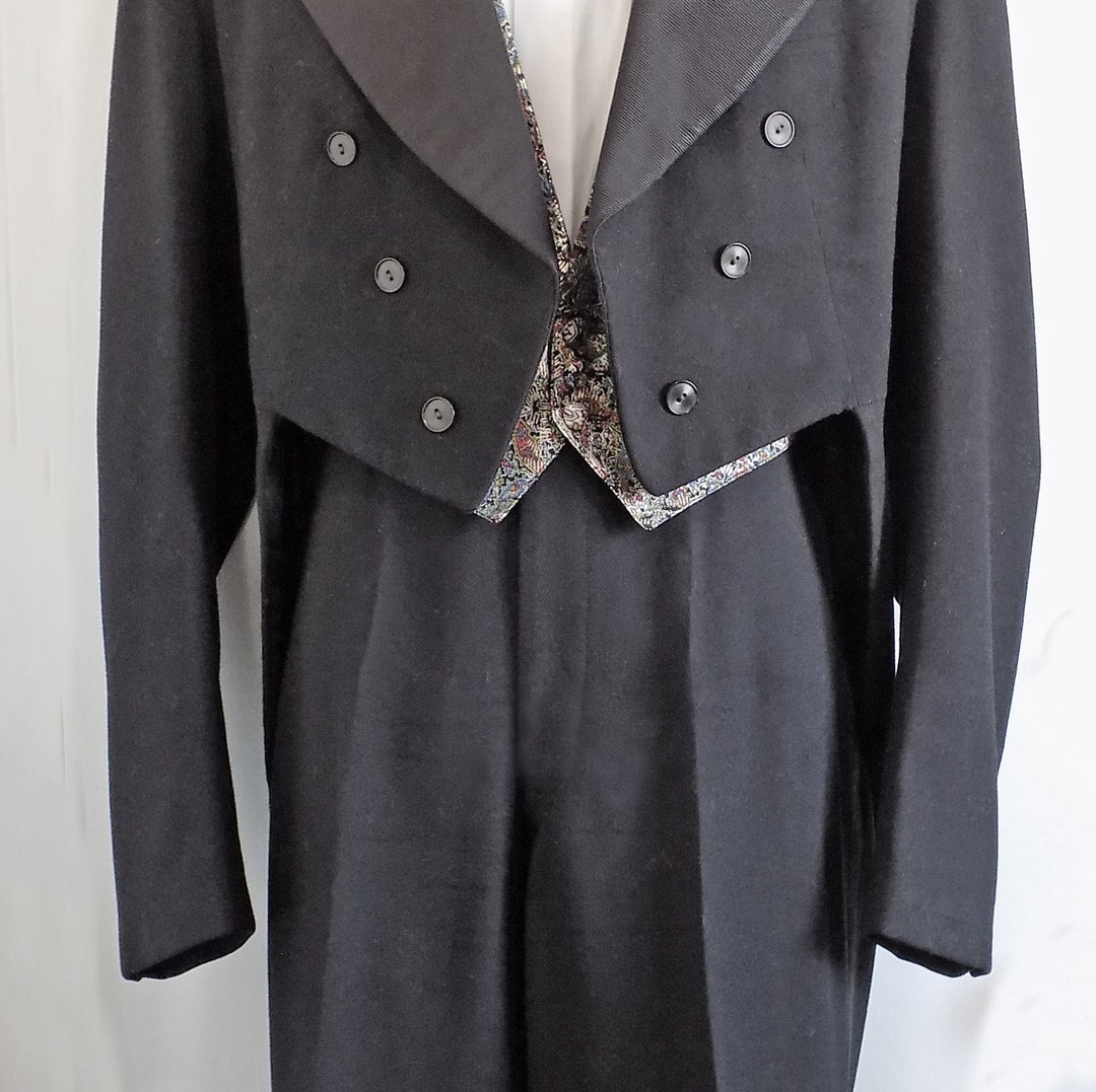 1940s Winter Wool Set of Tails With Matching Trousers, Early "after Six ...