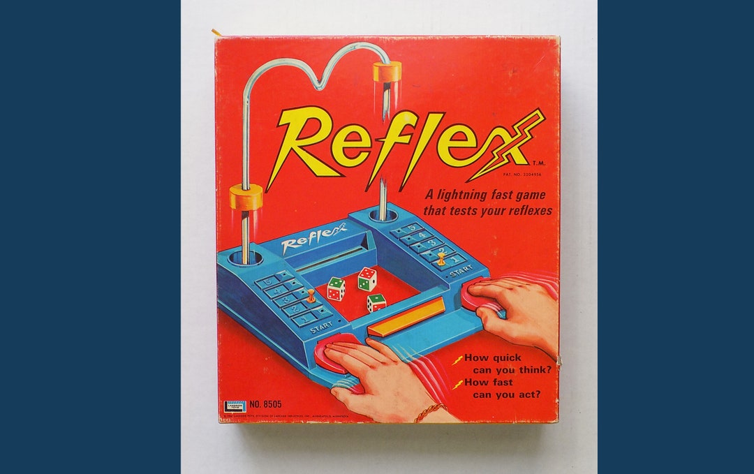 1966 REFLEX Game / 1960s / Physical Reaction / Incomplete Game / Box in ...