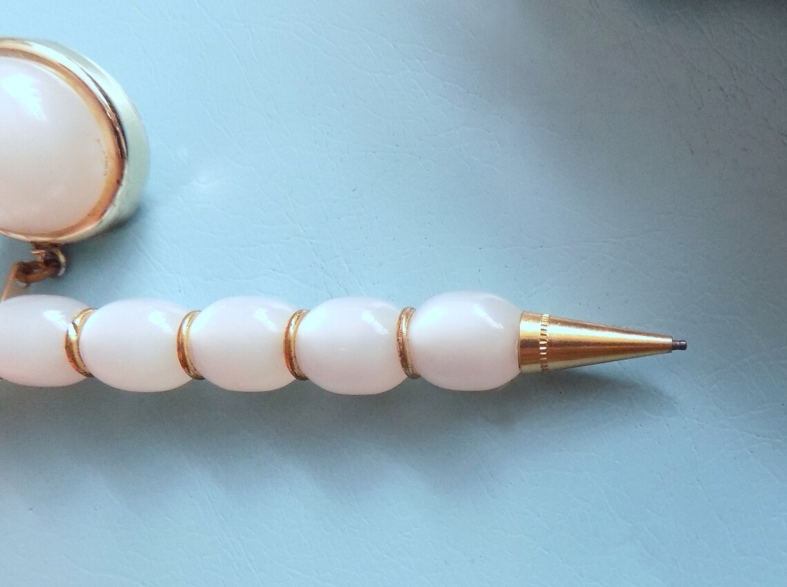 1960's Fake Pearl Retractable Mechanical Pencil Brooch / | Etsy