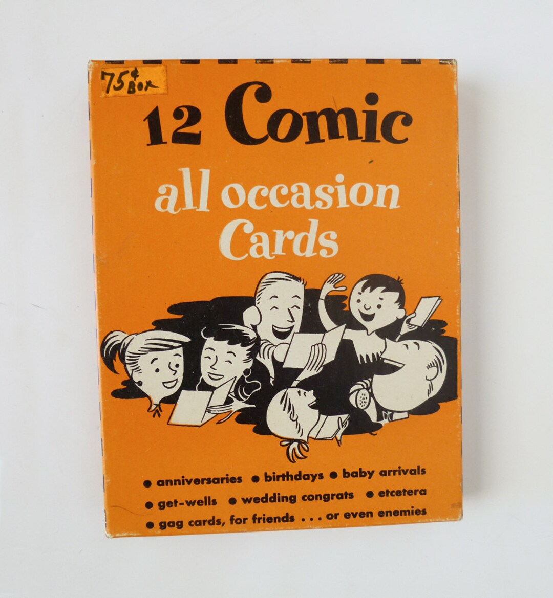 1950's Box of Comic Cards (12 Cards Are Included) - Etsy