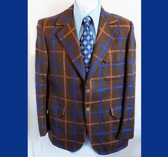 Rare 1970s Louis ROTH, Las Vegas label, Brown and Blu… - Gem