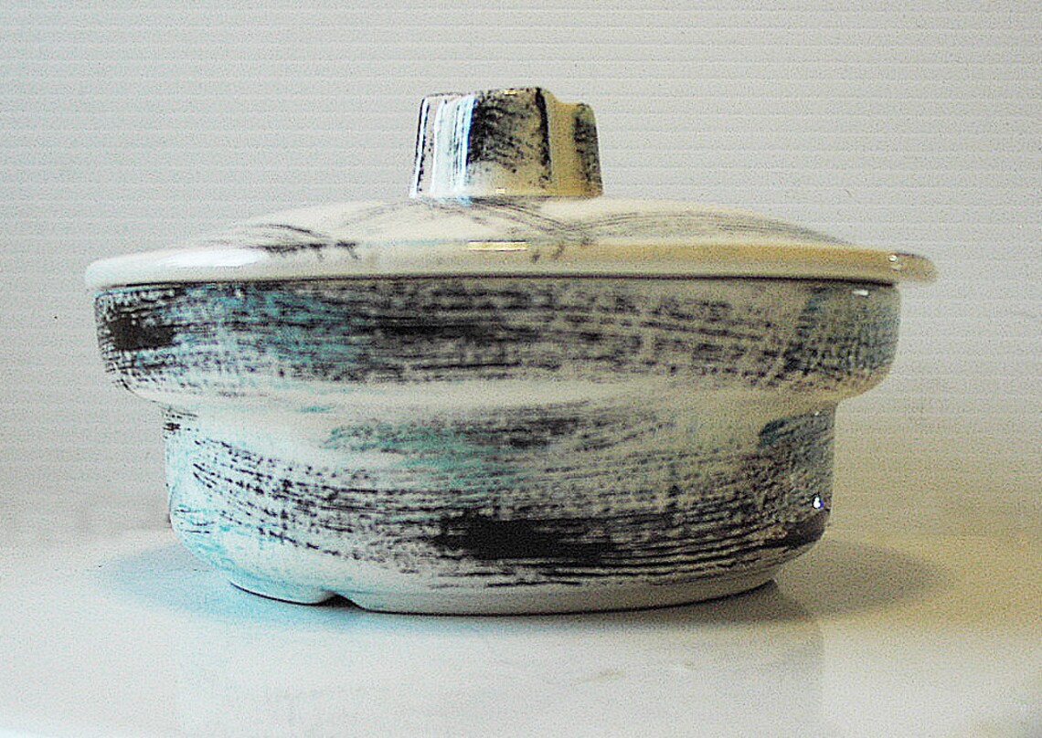 1950s Atomic Era Ceramic Serving Dish With Lid - Etsy